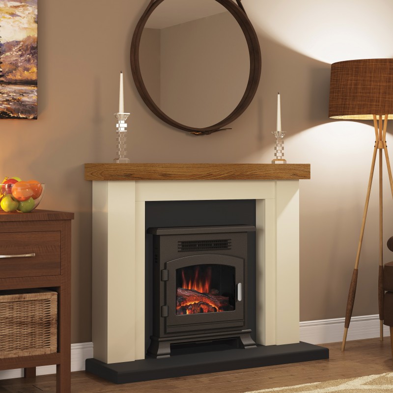 Elgin & Hall Bracken Timber Electric Fireplace