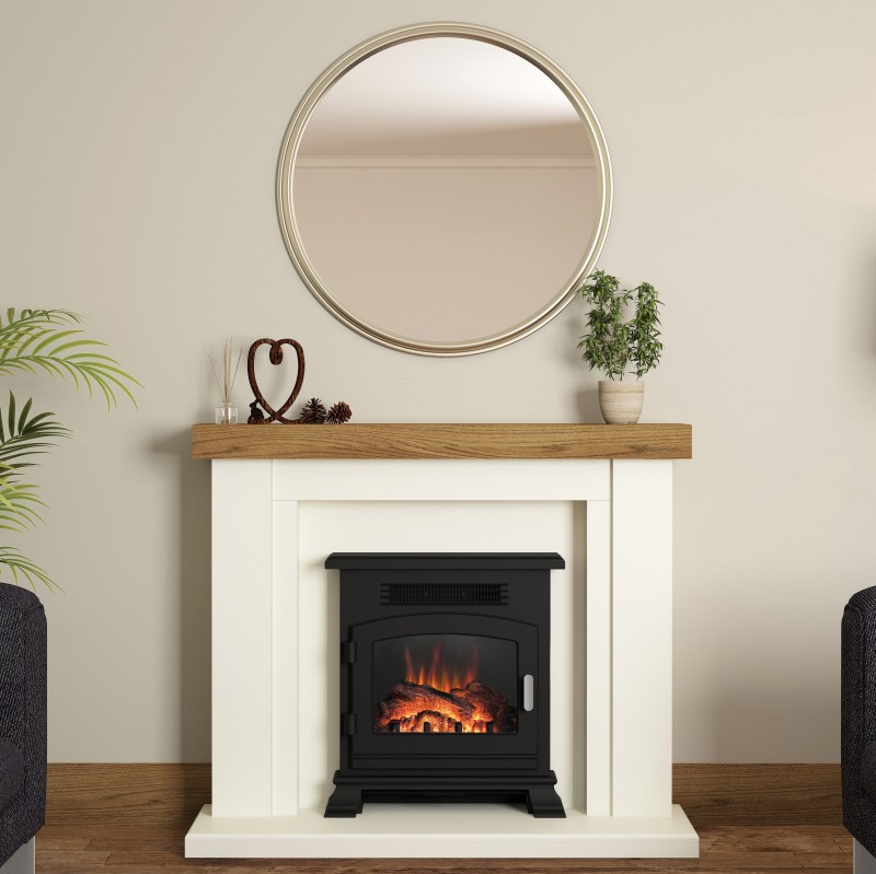 Elgin & Hall Bracken Timber Electric Fireplace
