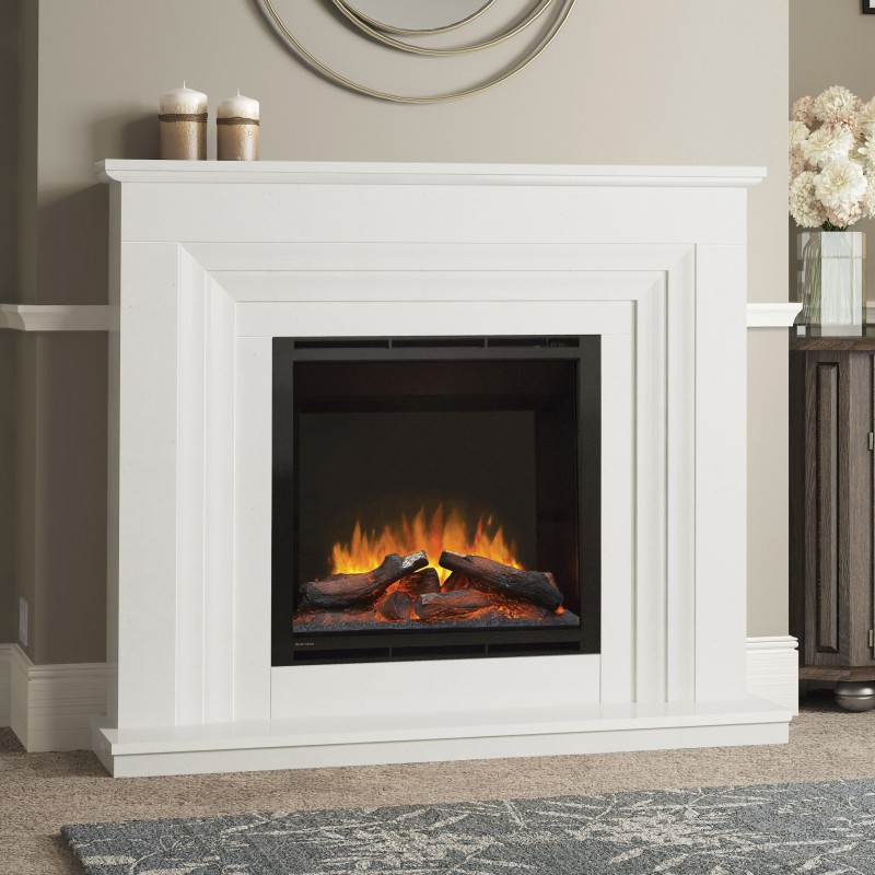 Elgin & Hall Vitalia Marble Electric Fireplace