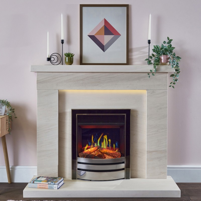 Charlton & Jenrick Opulus 16” Real Flame Technology Inset Electric Fire