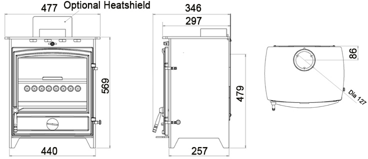 Casttec Juno 5 Multifuel Stove